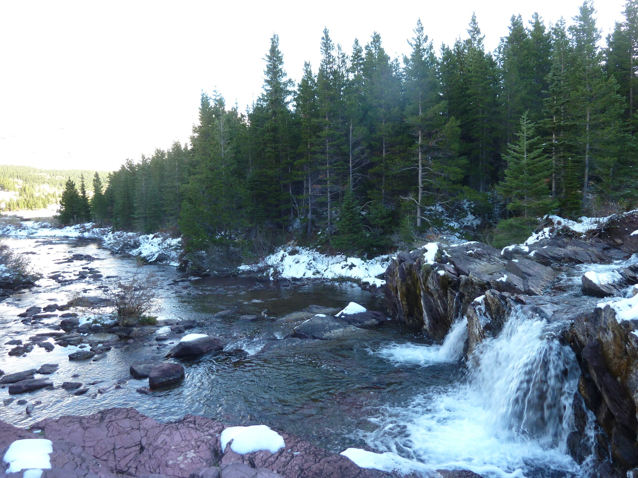 Hiking Red Rock Falls Glacier National Park